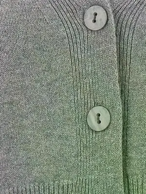 KANGRA V-neck Cropped Cardigan - Grey