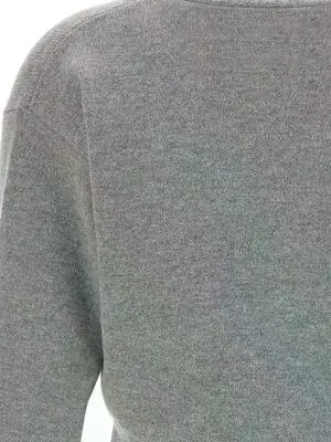KANGRA V-neck Cropped Cardigan - Grey