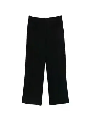 Moncler Logo-patch Straight-leg Trousers - Blue