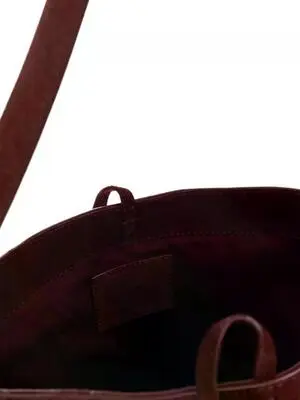 LIÉ STUDIO Paula Suede Shoulder Bag - Red