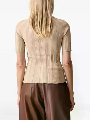 Sportmax Button-detail Ribbed T-shirt