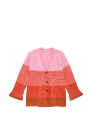 Malìparmi Winter Sunset Striped Cardigan - Pink