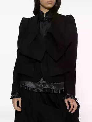 Noir Kei Ninomiya Bow-embellished Wool Blazer