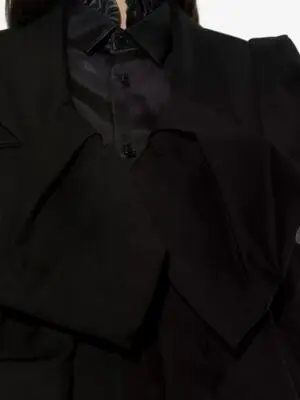 Noir Kei Ninomiya Bow-embellished Wool Blazer
