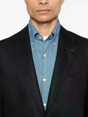 LARDINI Flap-pocket Single-breasted Blazer