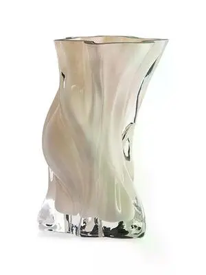 AYTM Vena Textured Glass Vase - Neutrals