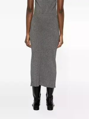 AROVESCIO Ribbed-knit Skirt