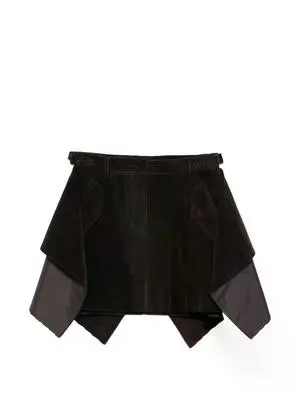 JUUN.J Corduroy Mini Skirt - Neutrals