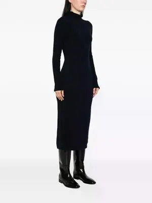 AROVESCIO Ribbed High-neck Dress