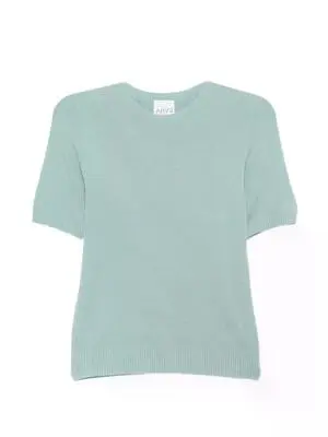 AROVESCIO Short-sleeve Knitted T-shirt - Blue