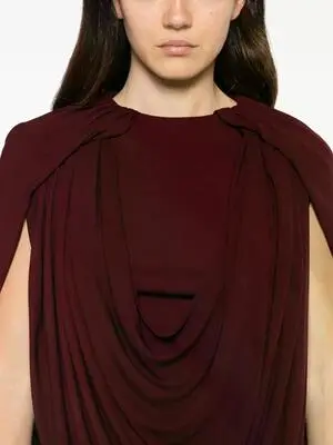 Brandon Maxwell The Astor Draped Jersey Blouse