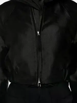 SUSANNE BOMMER Ruffled-collar Cropped Blouson Jacket