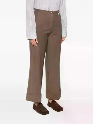 MY MYTHS Pressed-crease Turned-up Trousers