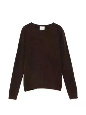 AROVESCIO Fine-knit Crew-neck Sweater - Brown