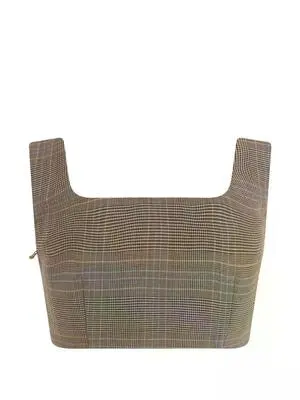 Moschino Houndstooth-pattern Crop Top