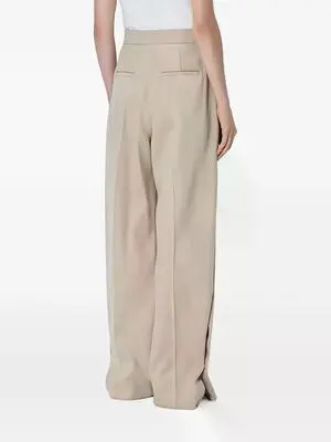 Sportmax Pleated Button-detail Trousers