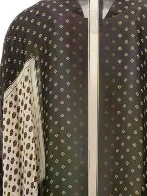 ELENA MIRÒ Asymmetric-hem Placement-print Shirt