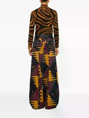 Emilio Pucci Labirinto Print High-neck Wool Sweater