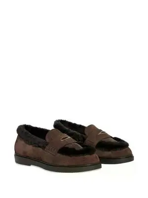 Roberto Festa Fur Trim Danesa Loafers