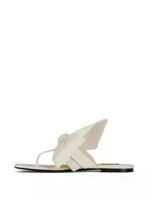 Givenchy Boudoir Thongs In Nappa Leather With Bow