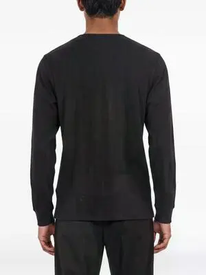 Simkhai Hezekiah Ribbed Long-sleeve Polo Shirt