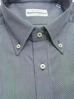 ROBERT FRIEDMAN Striped Button-down Collar Shirt
