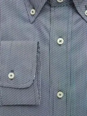 ROBERT FRIEDMAN Striped Button-down Collar Shirt