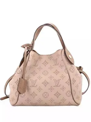 LOUIS VUITTON Hina Handbag Mahina Leather Pm Shoulder Bag - Grey