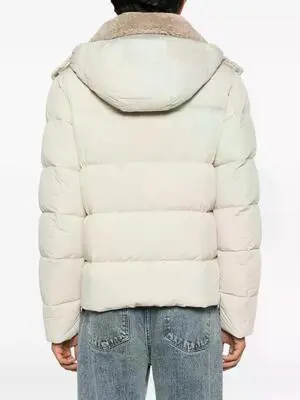 MOORER Alarick Shearling-collar Quilted Jacket