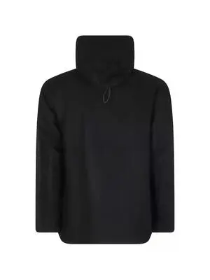 DUNO Ares Berlino Double-breasted Hooded Jacket - Black