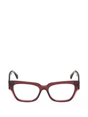Max Mara Logo-detail Glasses - Red