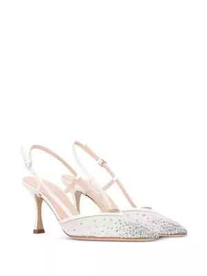 NINALILOU Amy Embellished Mesh Pumps