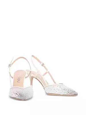 NINALILOU Amy Embellished Mesh Pumps