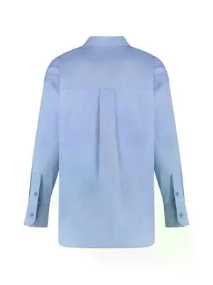Max Mara Box-pleat Oxford Shirt - Blue