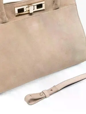 Fabiana Filippi Suede Twist-lock Tote Bag