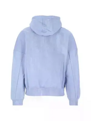 Loewe Anagram-embroidered Oversized Hoodie - Blue