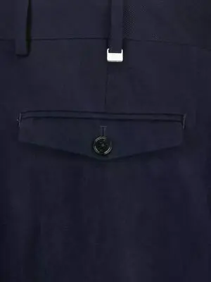 PT TORINO Pleated Turn-up Chinos - Blue