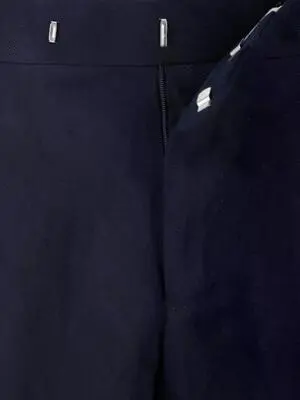 PT TORINO Pleated Turn-up Chinos - Blue