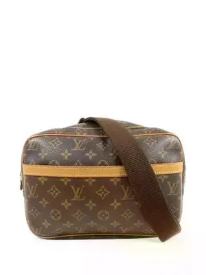 LOUIS VUITTON Pm Monogram Reporter Shoulder Bag - Brown