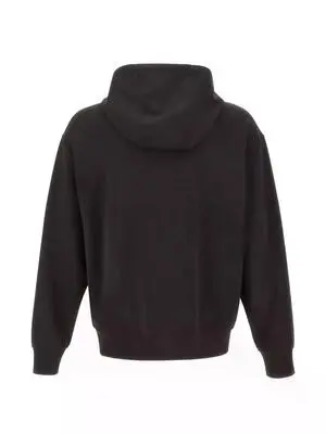 Iceberg Logo-patch Zip-up Hoodie - Black