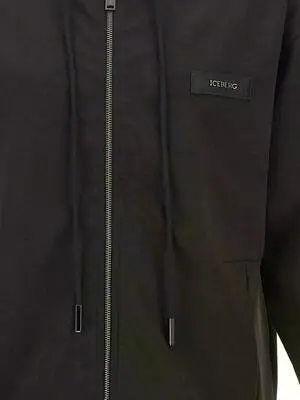 Iceberg Logo-patch Zip-up Hoodie