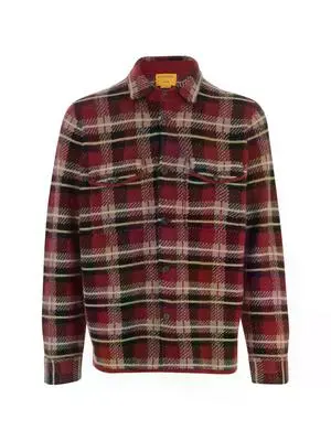 Guest In Residence Plaid Cashmere Shirt - Red