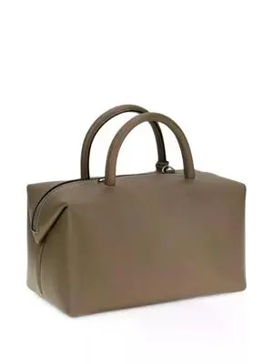 Max Mara Leather Holdall Bag - Green