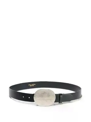 NILI LOTAN Wayne Leather Belt - Black