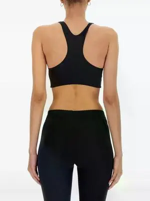 JIL SANDER Logo-print Cropped Top - Black