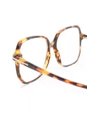 TOM FORD Tortoiseshell-effect Square-frame Glasses