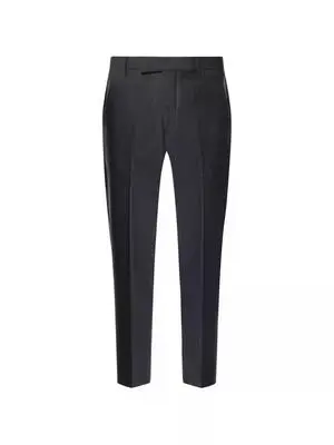 MICHAEL COAL Pressed-crease Flap-pocket Trousers
