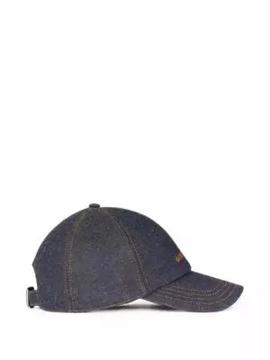 Givenchy Embroidered Cap In Denim
