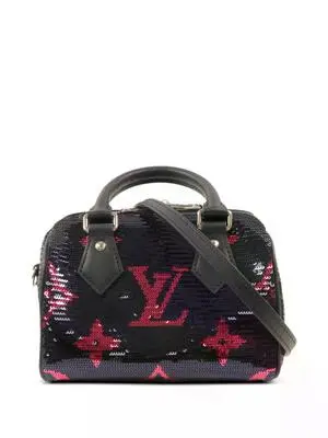 LOUIS VUITTON Mini 18 Speedy Bandoulière Sequin Tote Bag
