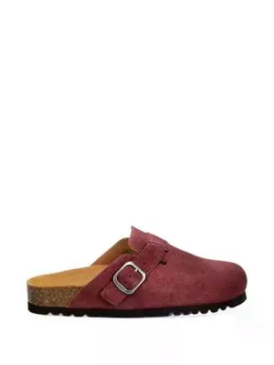 DR. SCHOLL'S SHOES Fae Buckle-fastening Suede Mules - Red